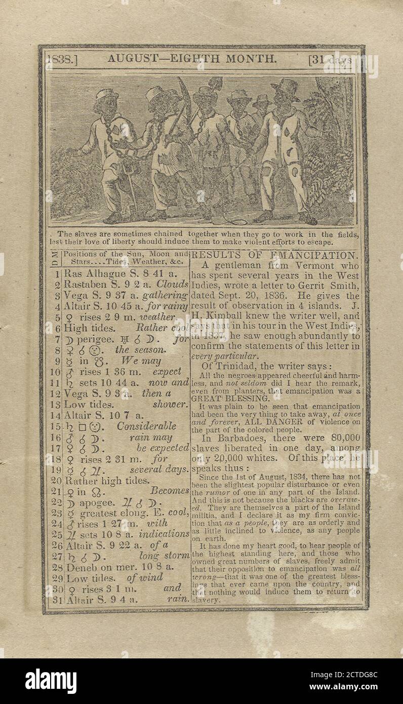 Slaves chained together hi-res stock photography and images - Alamy