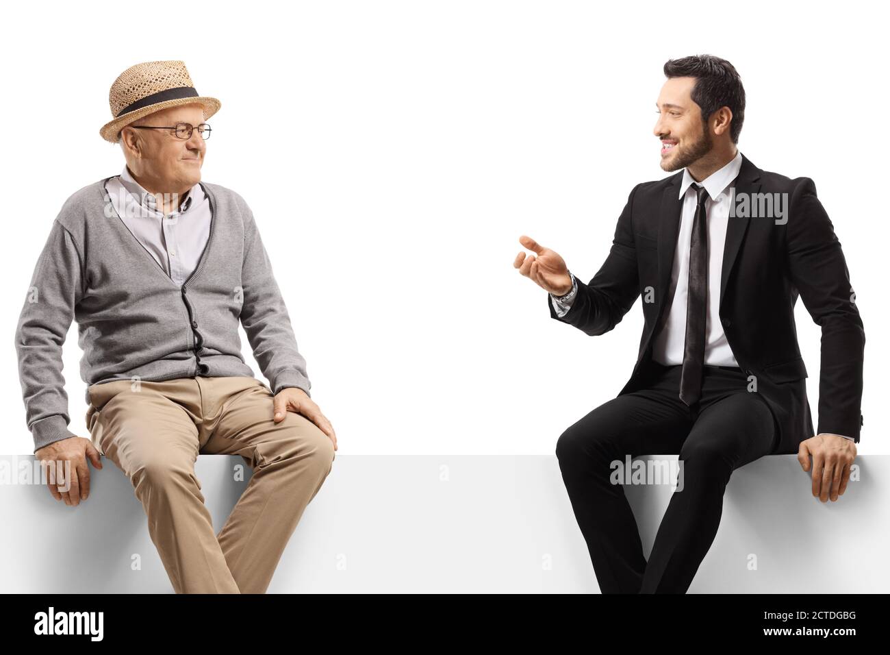 Elderly talking hi-res stock photography and images - Alamy