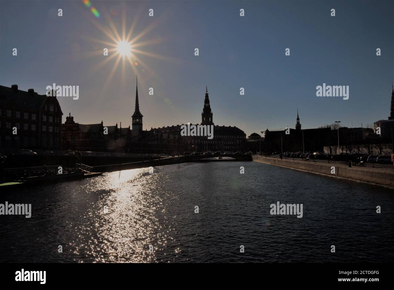The end of a clear spring day in Copenhagen, Denmark Stock Photo - Alamy
