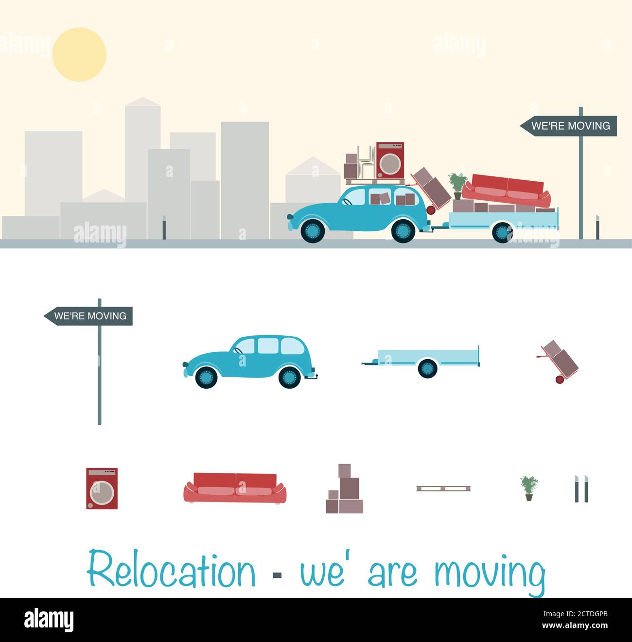 Car moving furniture hi-res stock photography and images - Alamy