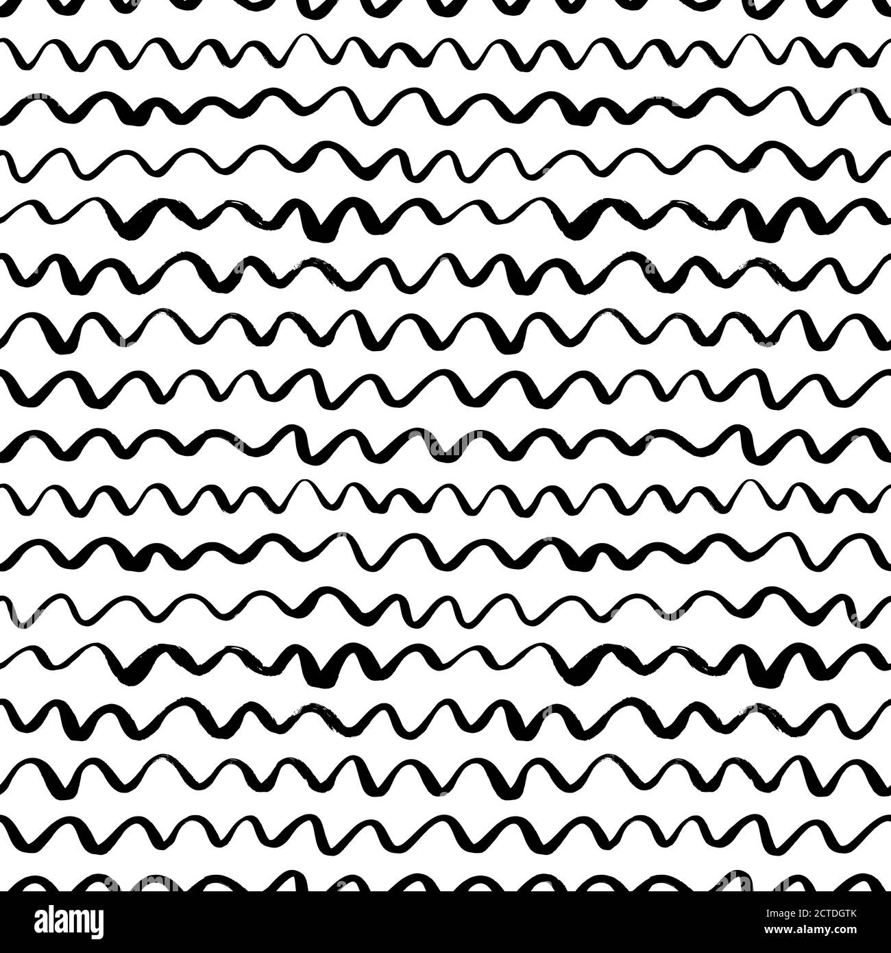 Wavy grunge lines vector seamless pattern Stock Vector Image & Art - Alamy
