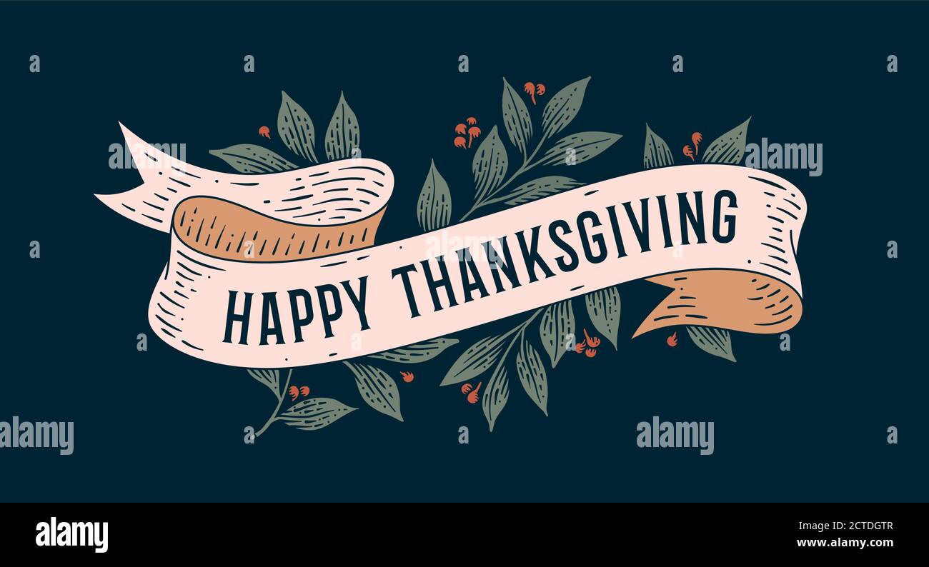 Thanksgiving print design hi-res stock photography and images - Alamy
