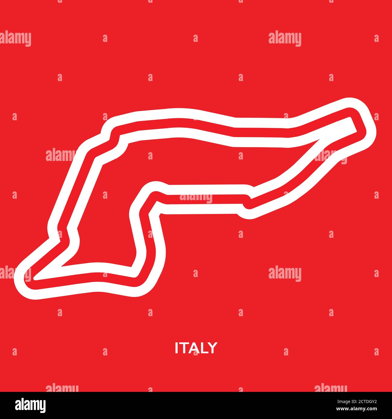 Enzo circuit, Italy. Motorsport race track vector map Stock Vector ...