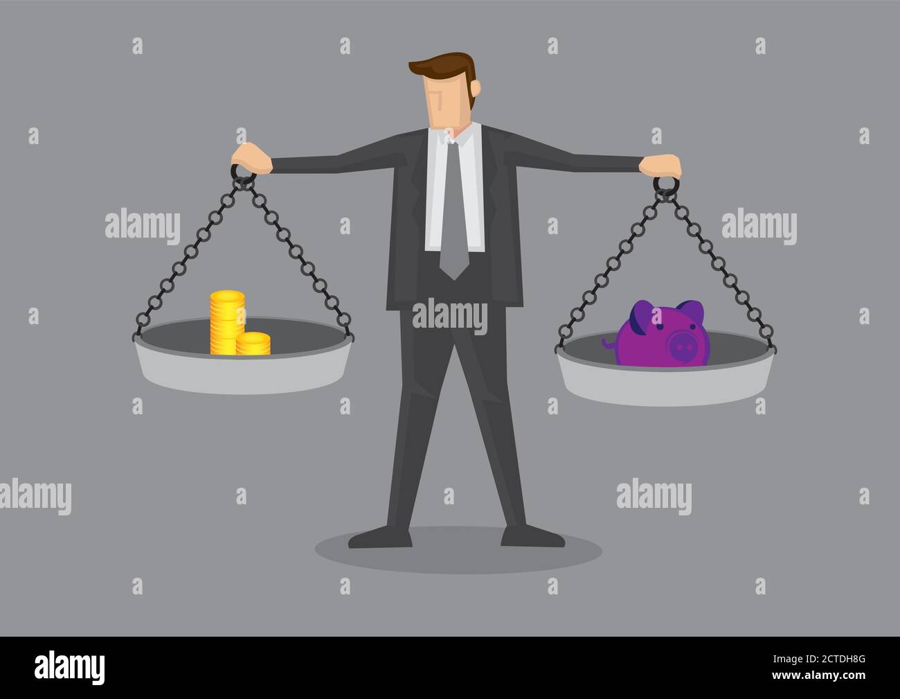 Businessman weighing options hi-res stock photography and images - Alamy