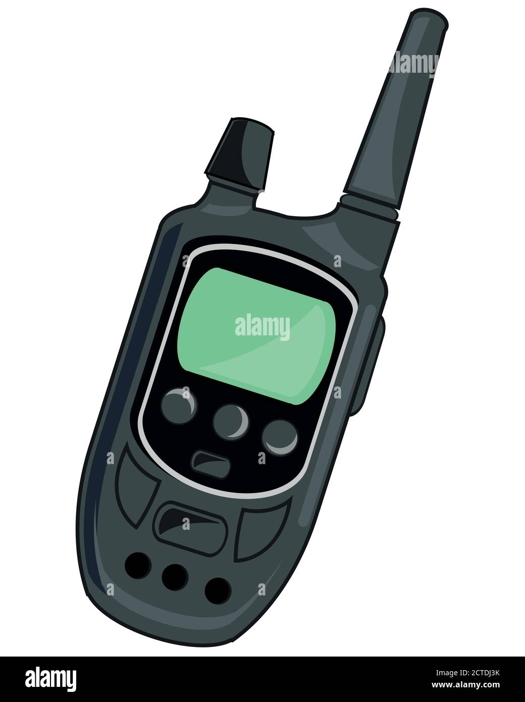 Vector illustration of the instrument for relationship radio set Stock ...