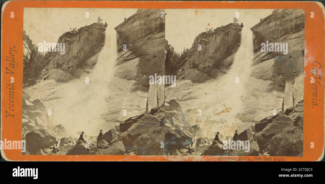 Nevada Falls, 700 feet high., still image, Stereographs, 1850 - 1930 ...