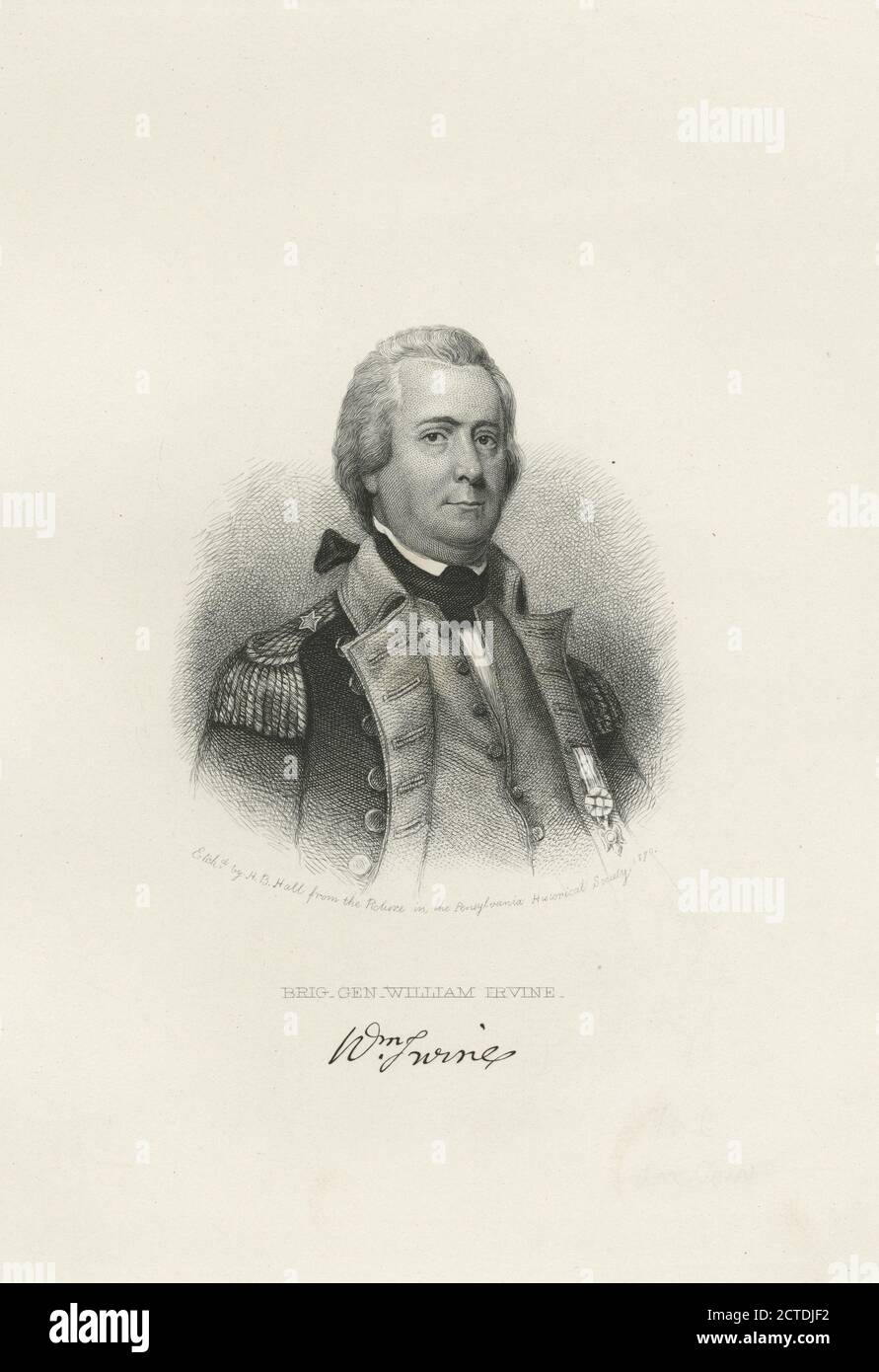 Brig. Gen. William Irvine, still image, 1783 - 1888 Stock Photo - Alamy
