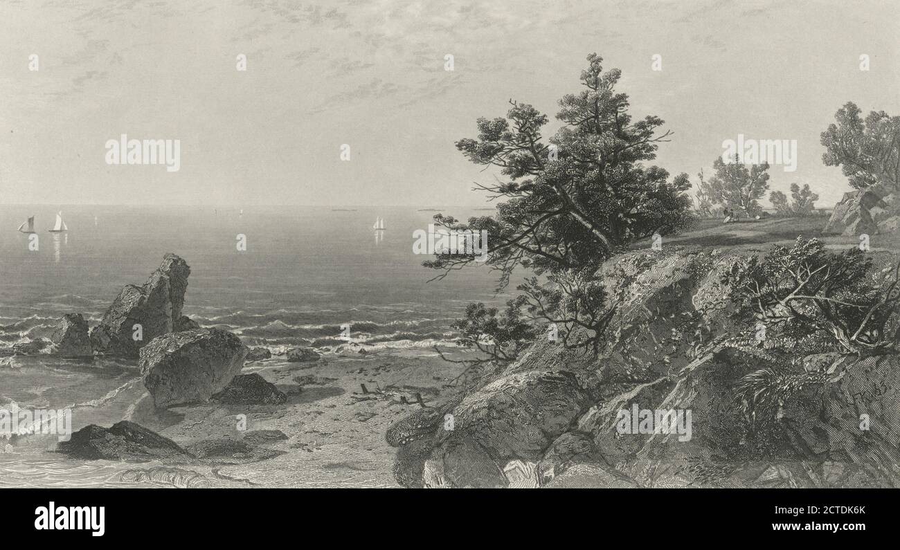 On the Beverly Coast, Massachusetts., still image, Prints, 1777 - 1890 ...