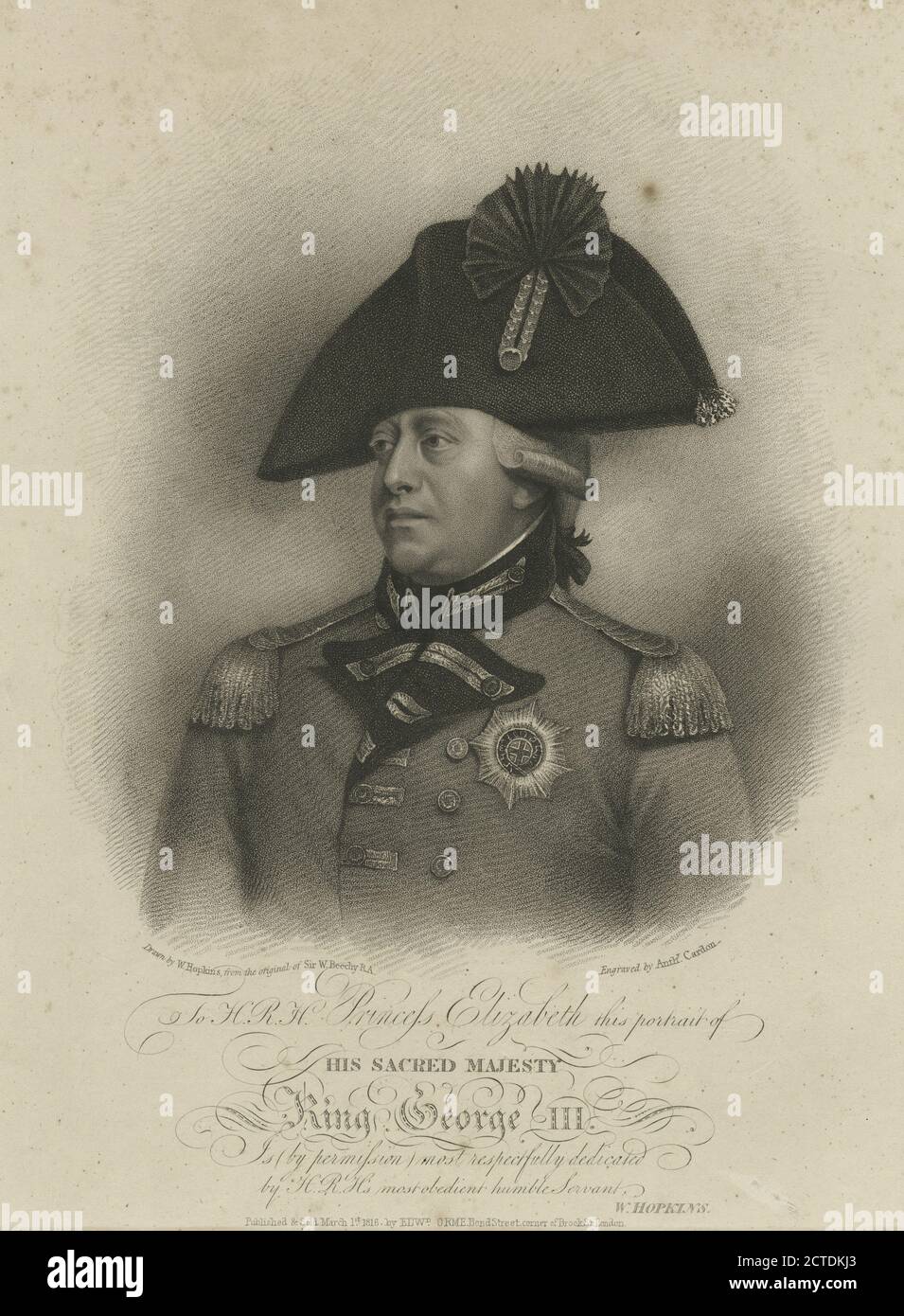 To H.R.H. Princess Elizabeth this portrait of His Sacred Majesty King ...