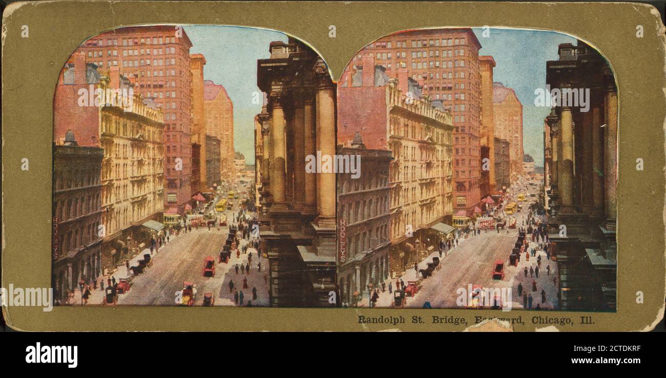 Randolph Street Bridge, eastward, Chicago, Ill., still image ...