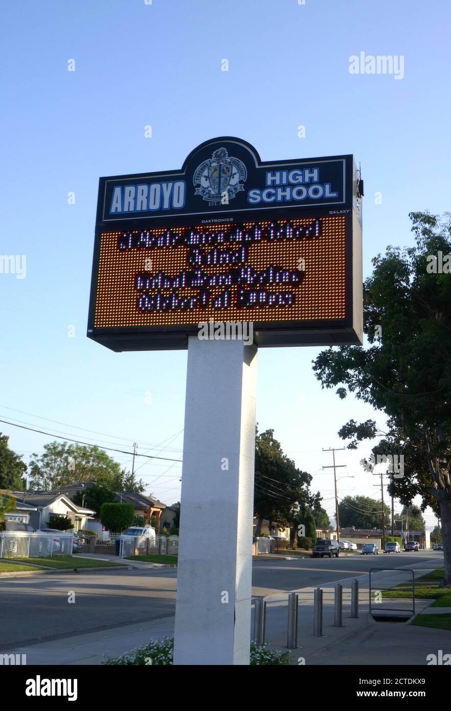 El Monte, California, USA 21st September 2020 A general view of atmosphere of Arroyo High School ...