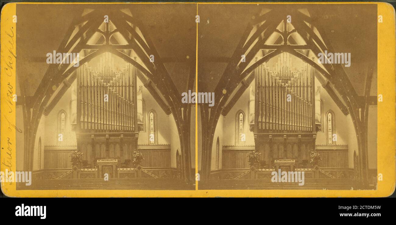 New chapel, interior., still image, Stereographs, 1850 - 1930, Lovell ...