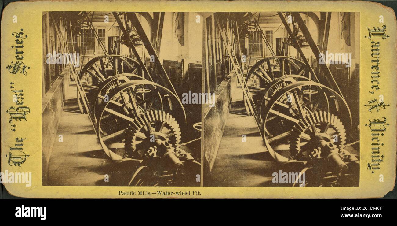 Pacific mills--water wheel pit., still image, Stereographs, 1850 - 1930 ...