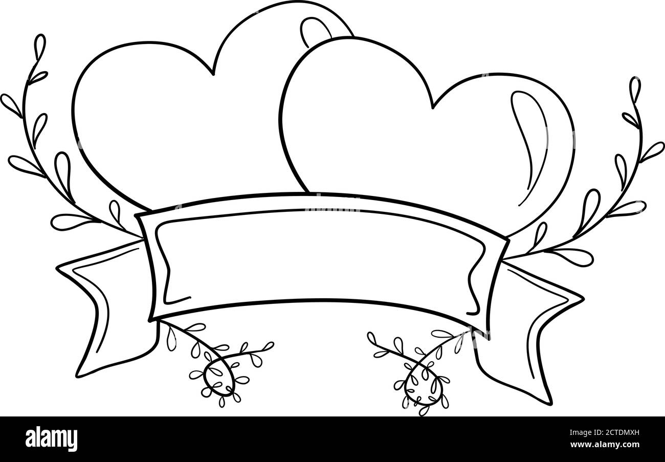 Valentine Heart Clip Art Black And White