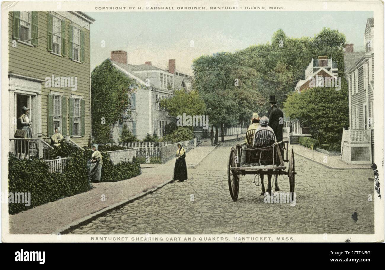 Nantucket Shearing Cart and Quakers, Nantucket, Mass., still image ...