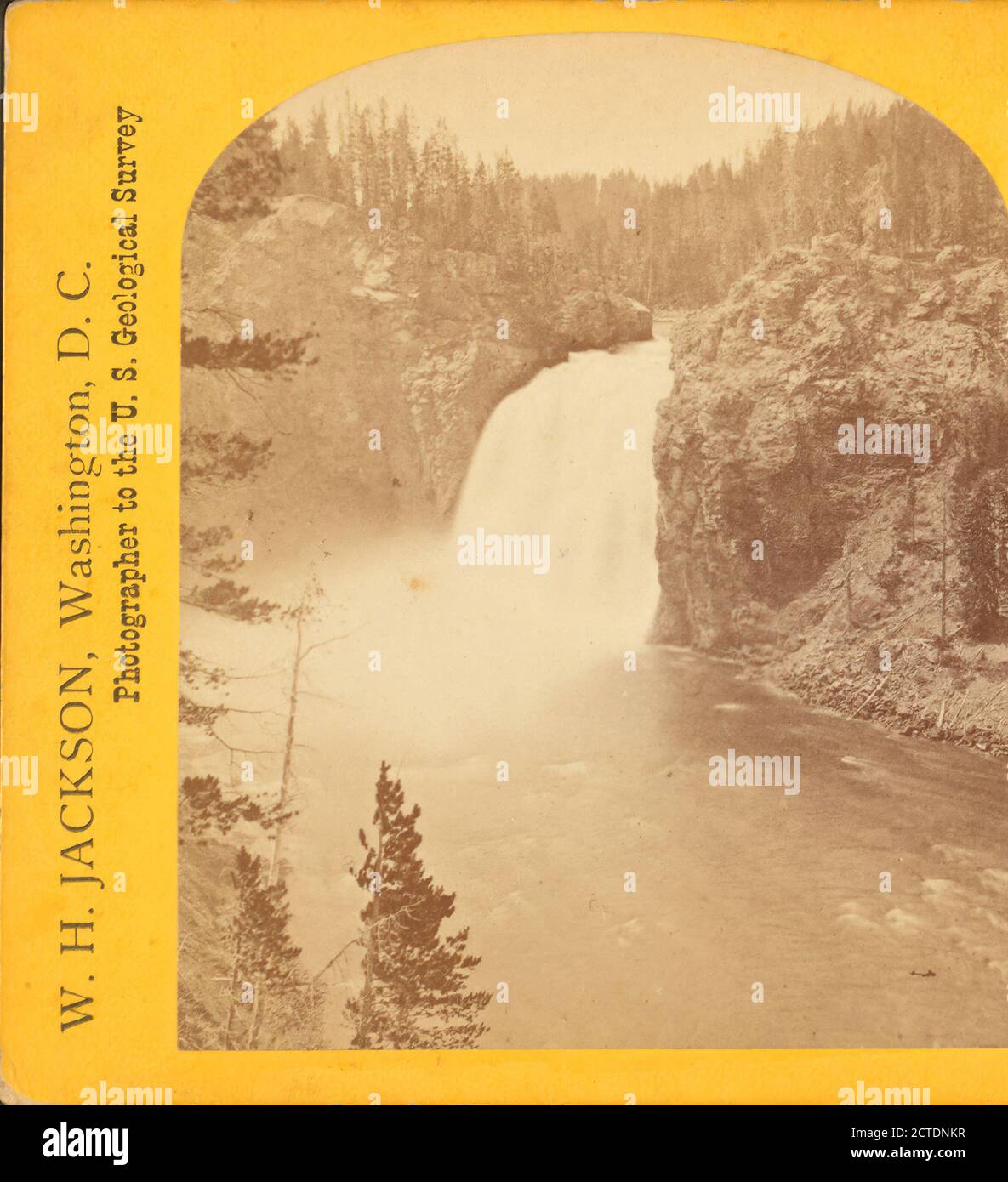 Upper falls of the Yellowstone, 115 feet., Jackson, William Henry (1843 ...