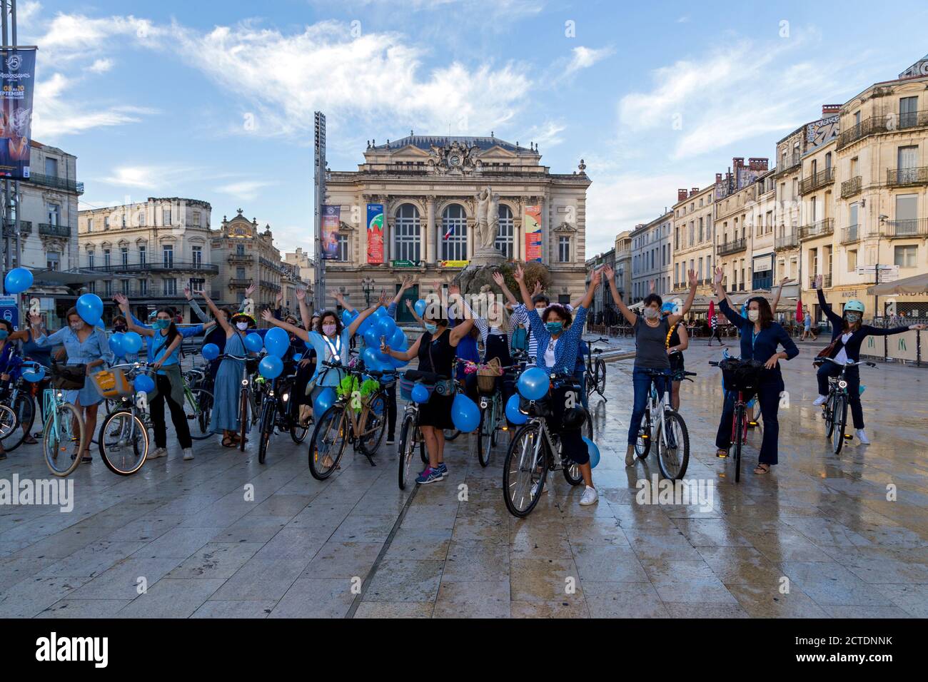 Fancy Women Bike Ride 2020, Place de La Comedie in Montpellier France ...
