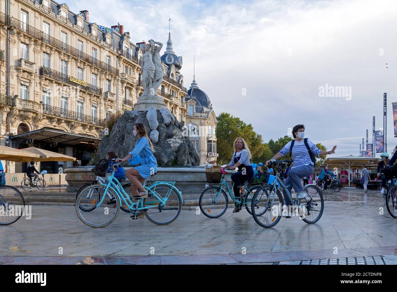 Fancy Women Bike Ride 2020, Place de La Comedie in Montpellier France ...