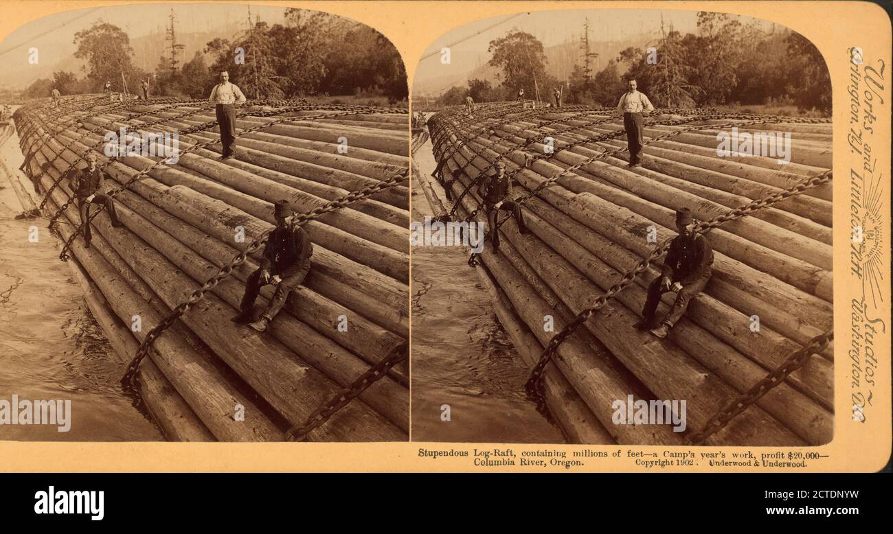 Log raft columbia river hi-res stock photography and images - Alamy