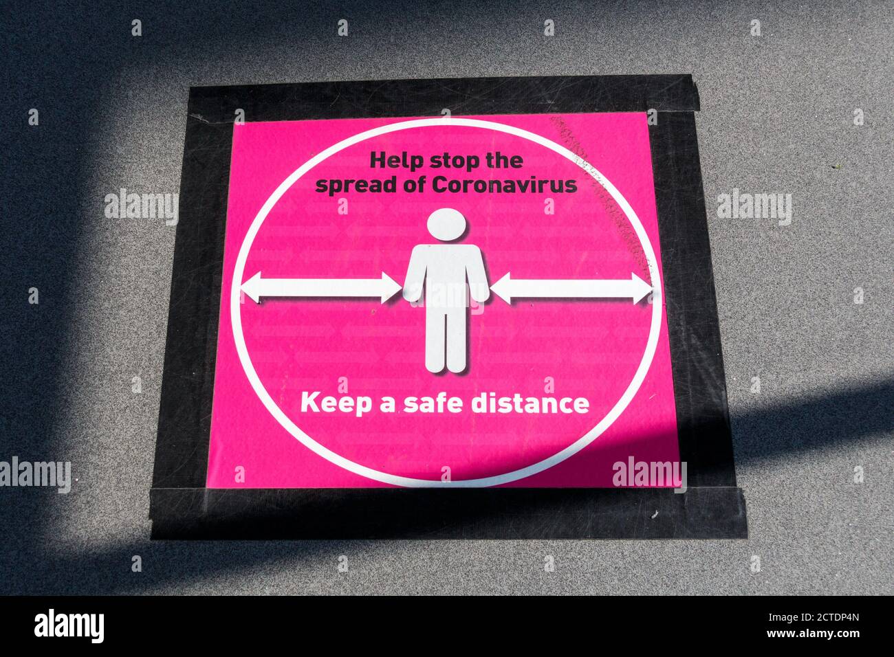 Coronavirus warning signs in the UK Stock Photo - Alamy