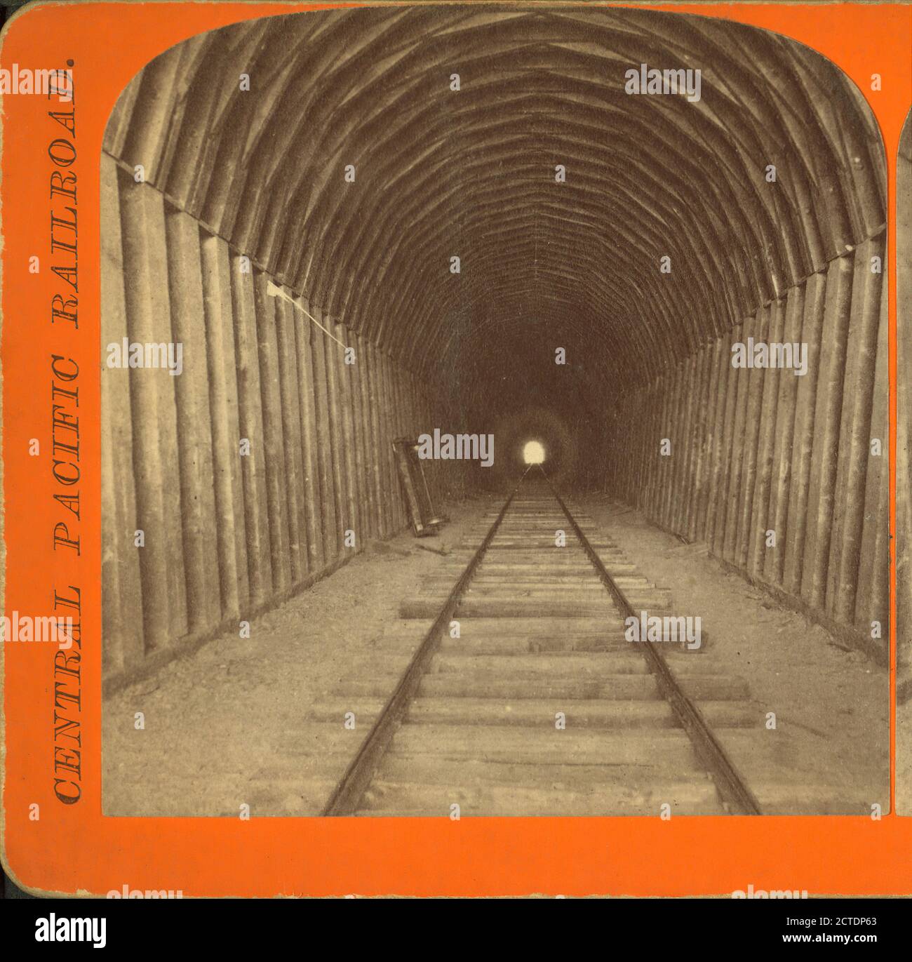 The Summit Tunnel, 1,200 feet long, Livermore Pass., Thomas Houseworth ...