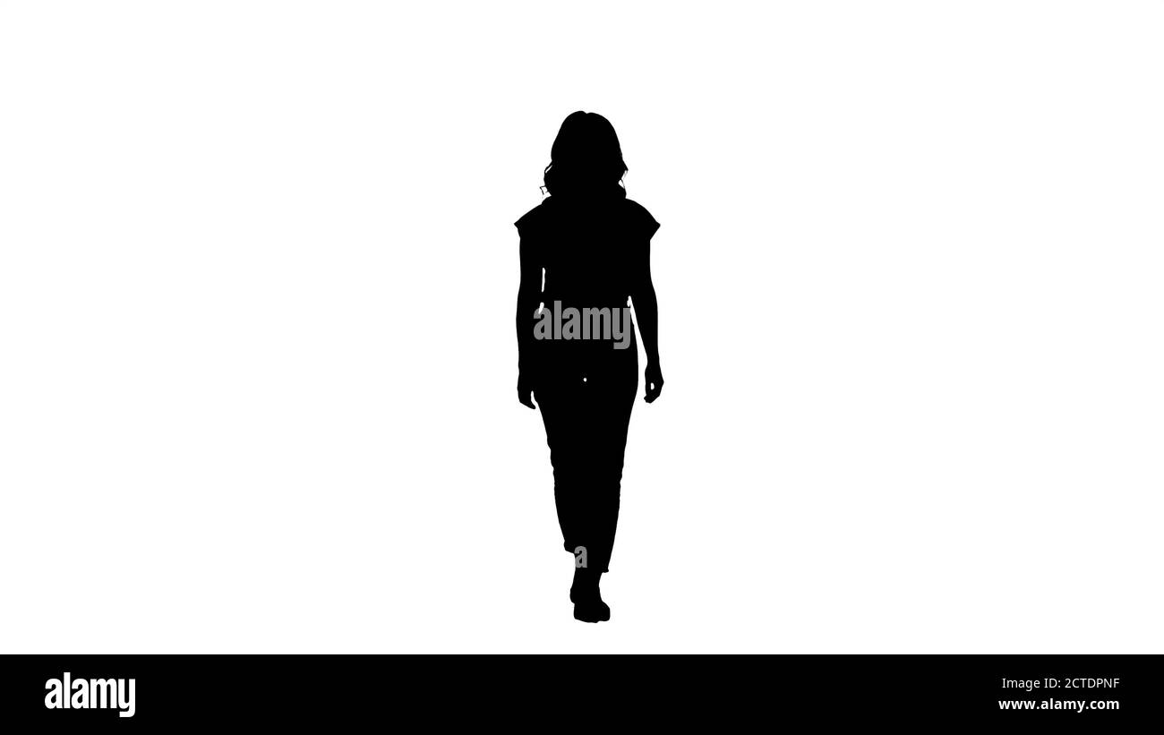 Woman Standing Silhouette Casual