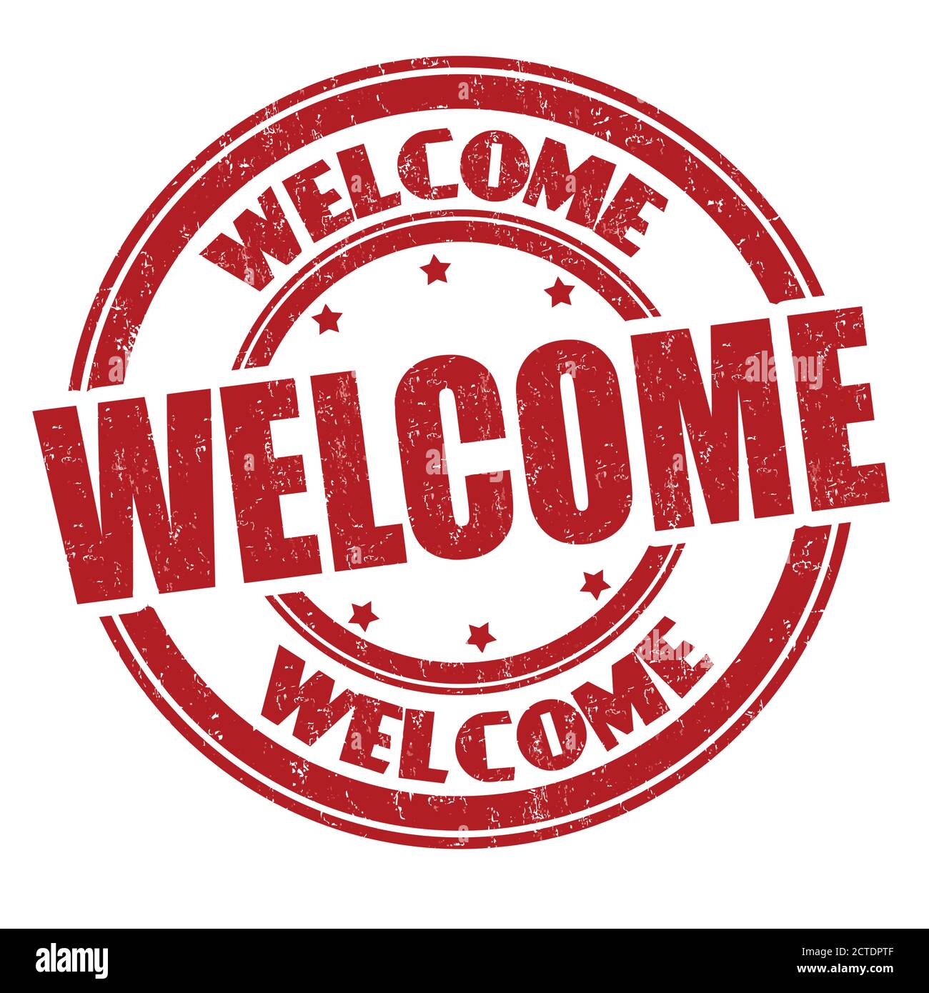 Welcome sign or stamp on white background, vector illustration Stock ...
