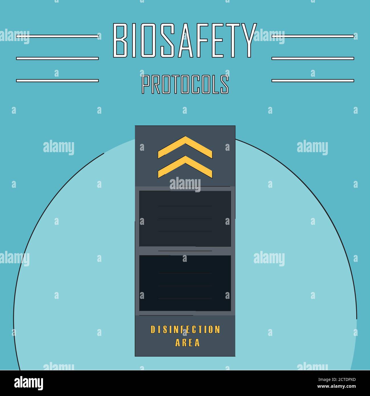 Biosafety protocols poster. Maintain disinfection areas - Vector Stock ...