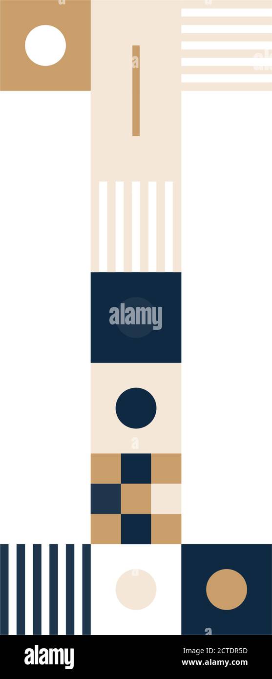 Vector Pixel Art Letter I. Colorful Letter Consist of Modules from ...