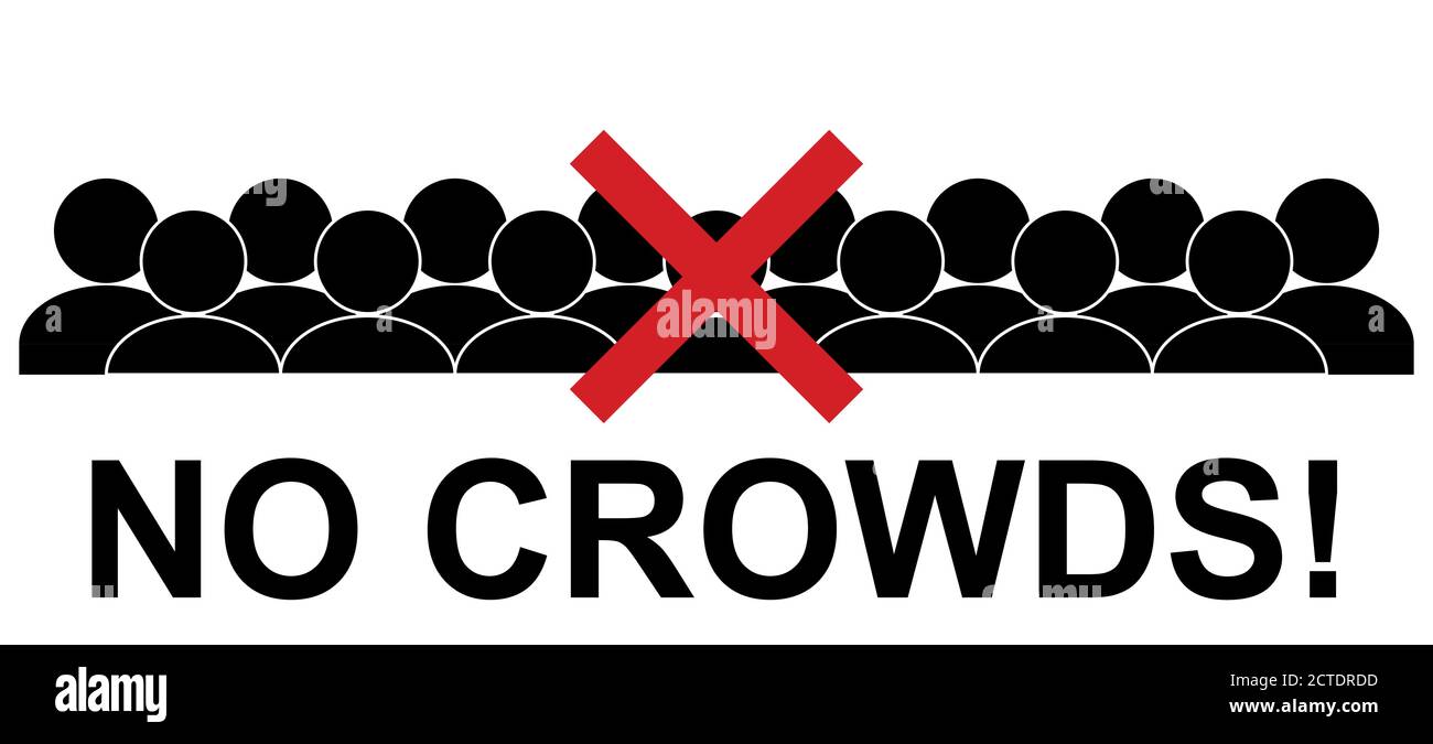 Avoid the crowds Stock Vector Images - Alamy