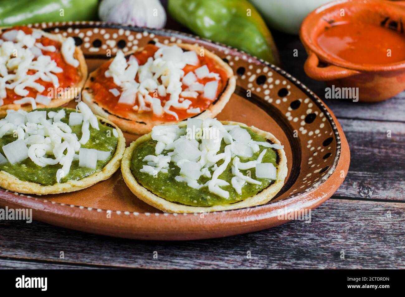 mexcian Sopes handmade traditional food in Mexico Stock Photo - Alamy