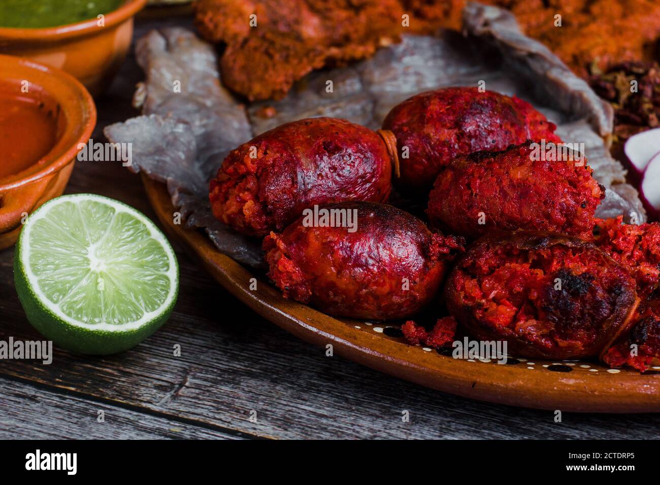 mexican chorizo traditional from oaxaca mexico Stock Photo - Alamy