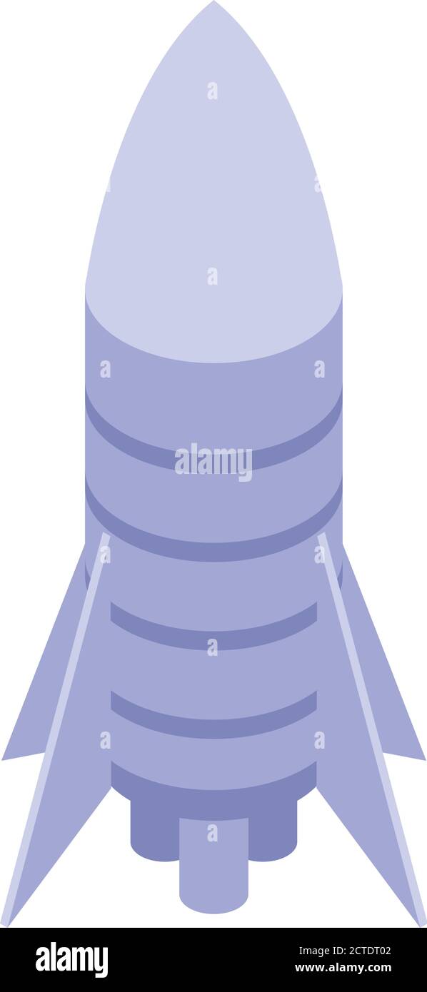 Space modern rocket icon, isometric style Stock Vector Image & Art - Alamy