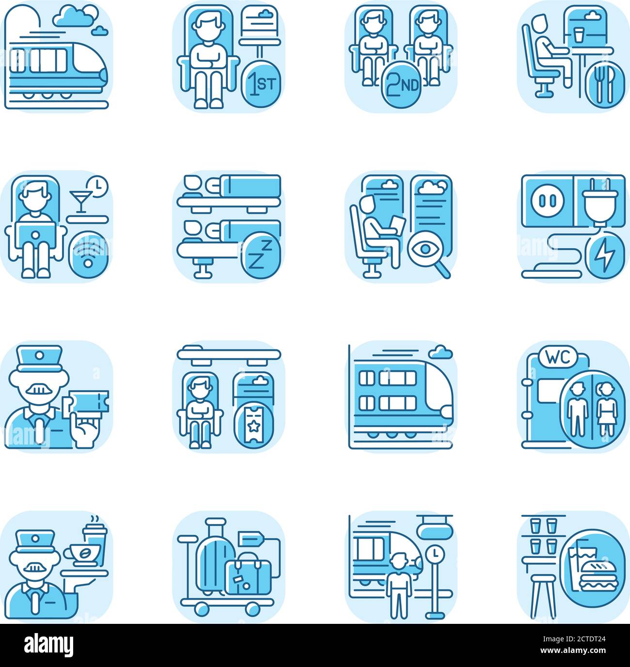 Car services outline icons Cut Out Stock Images & Pictures - Alamy