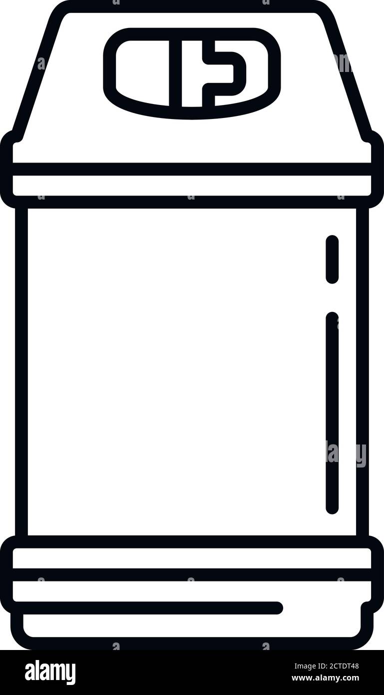 Gas cylinder balloon icon. Outline gas cylinder balloon vector icon for ...