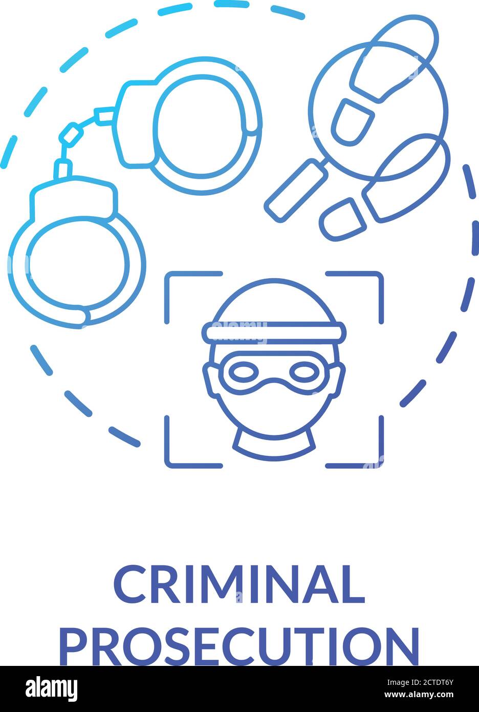 Criminal prosecution concept icon Stock Vector Image & Art - Alamy