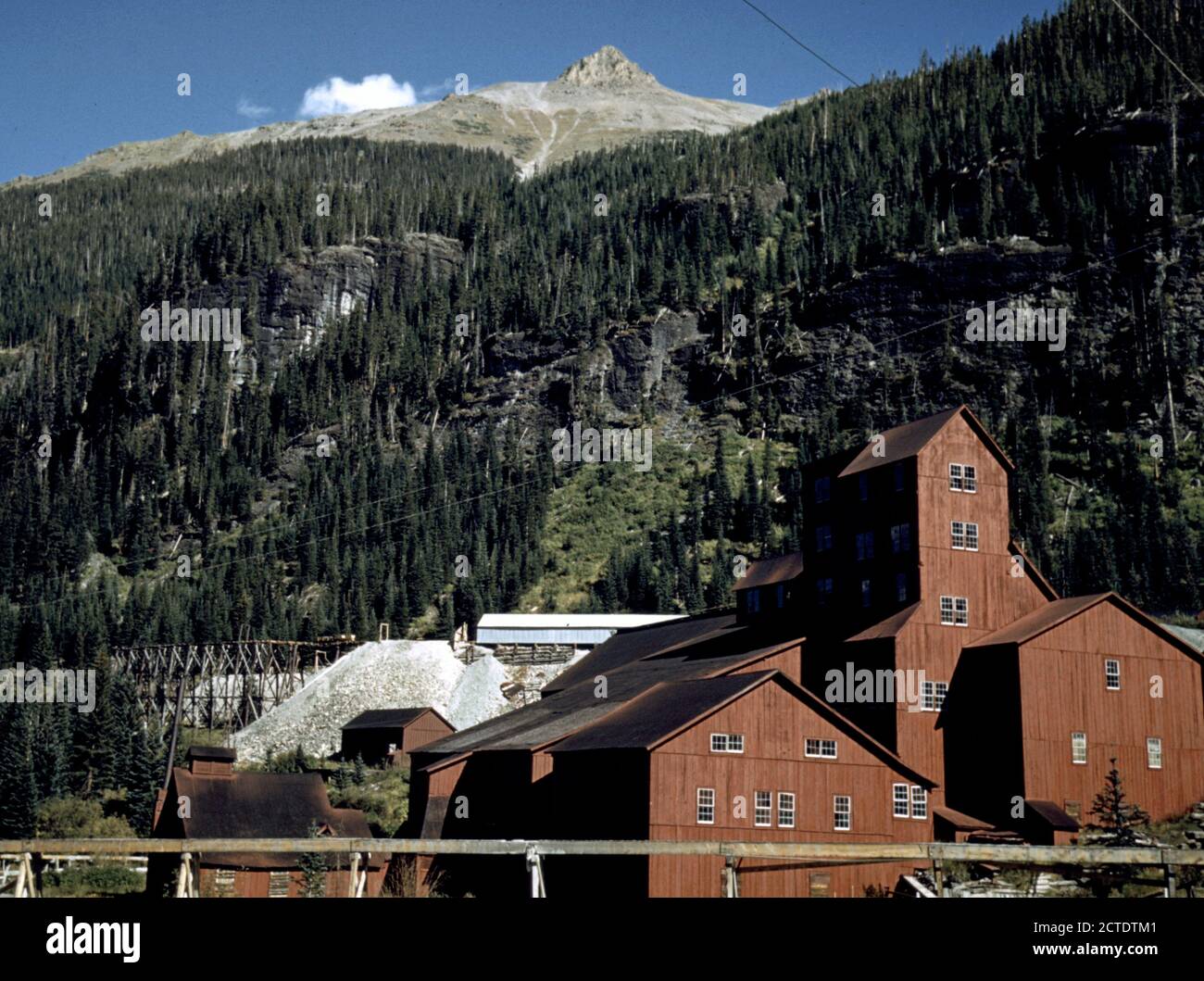 Mill at the Camp Bird Mine, Ouray [County], Colorado October 1940 Stock ...