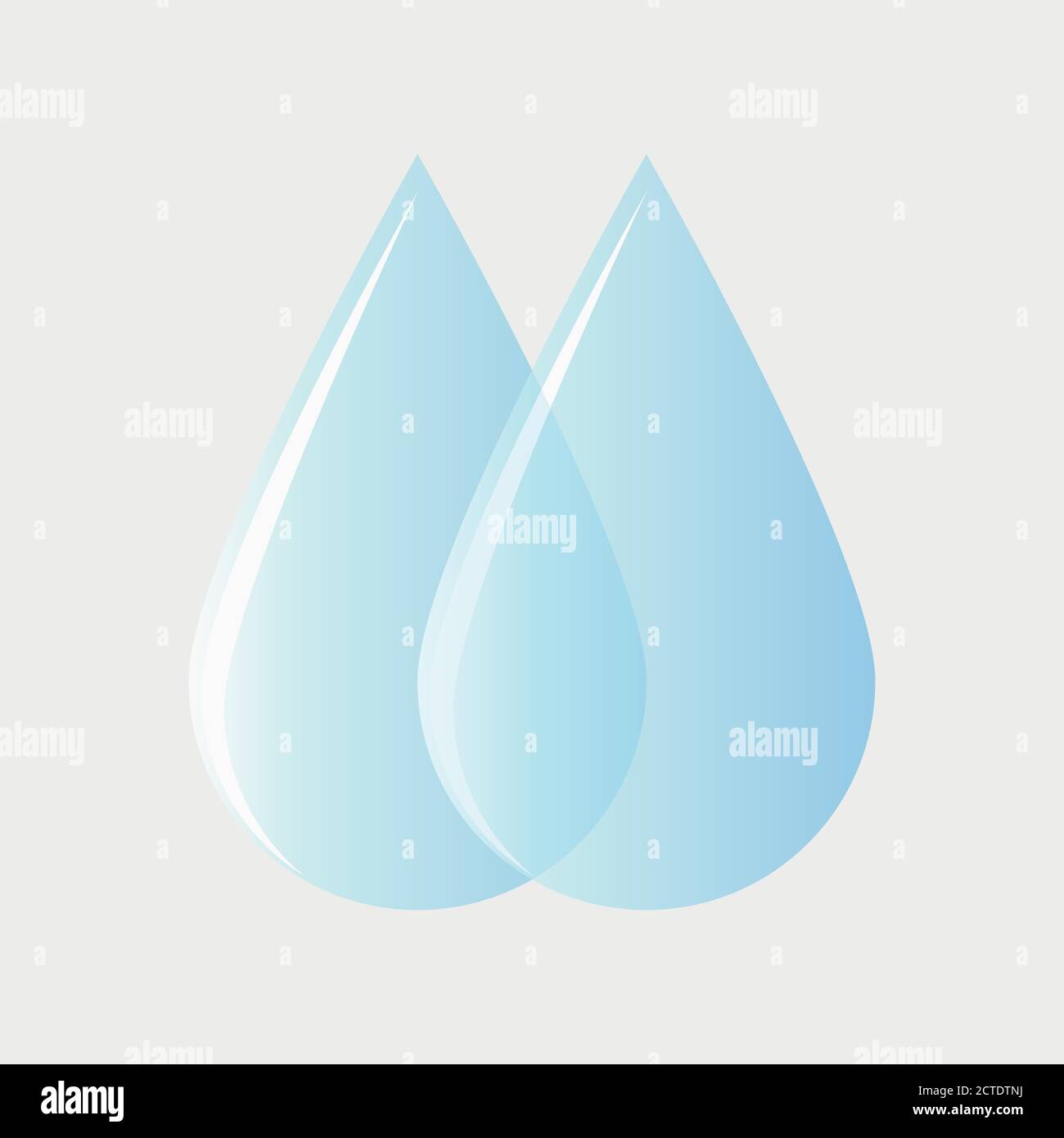Water drops, simple transparent vector illustration design Stock Vector ...