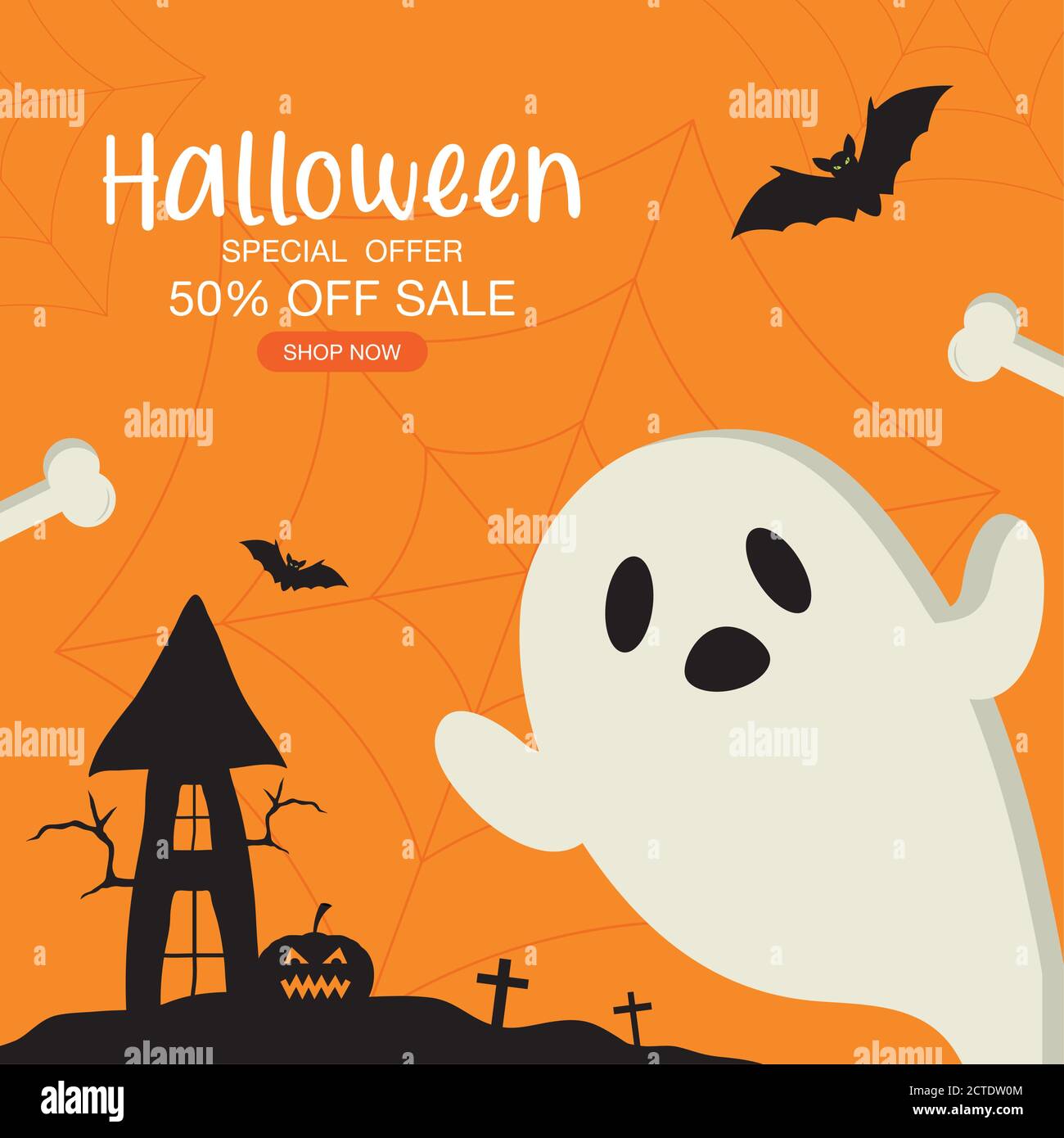 Ghost shop Stock Vector Images - Alamy