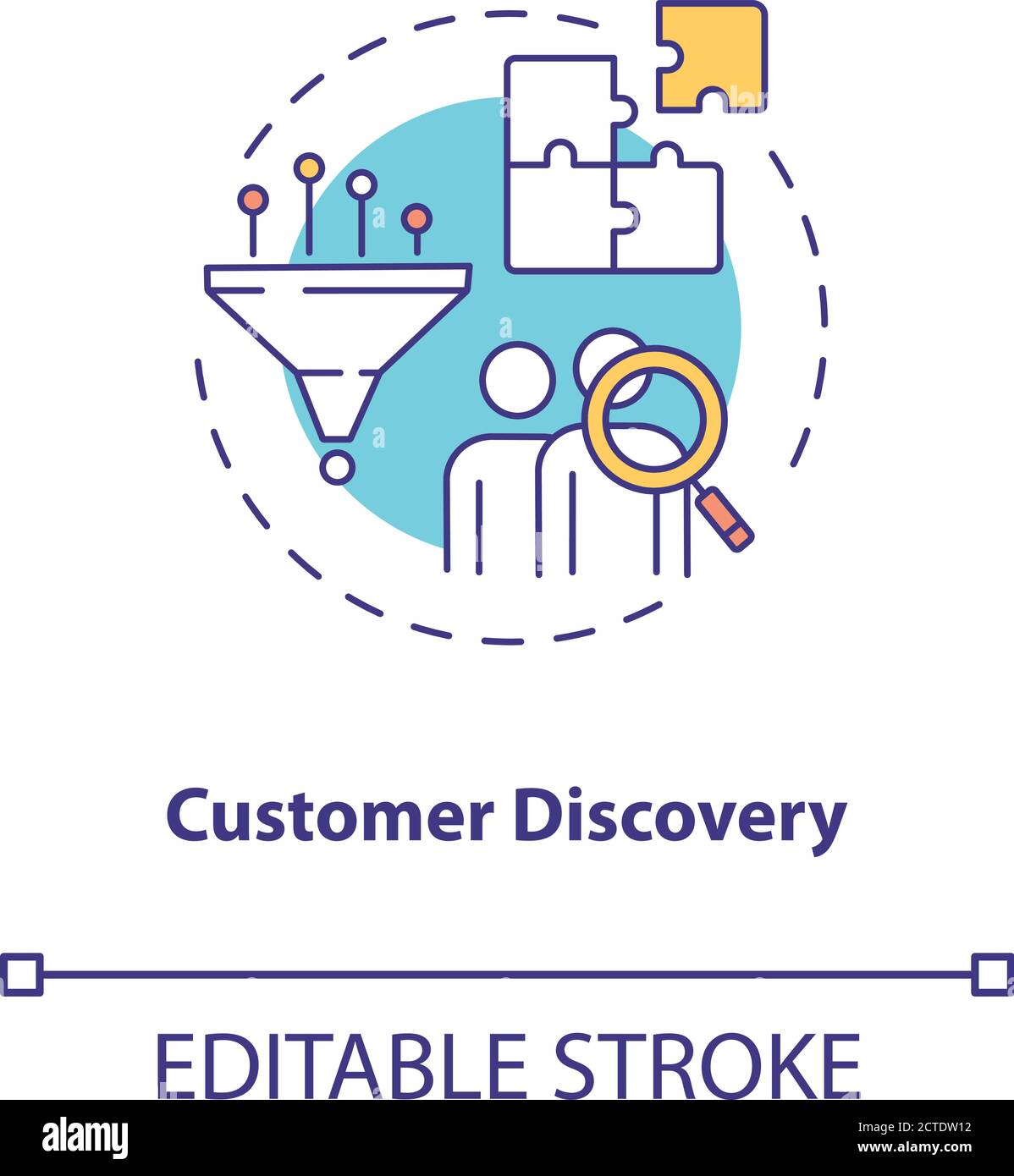Customer discovery concept icon Stock Vector Image & Art - Alamy