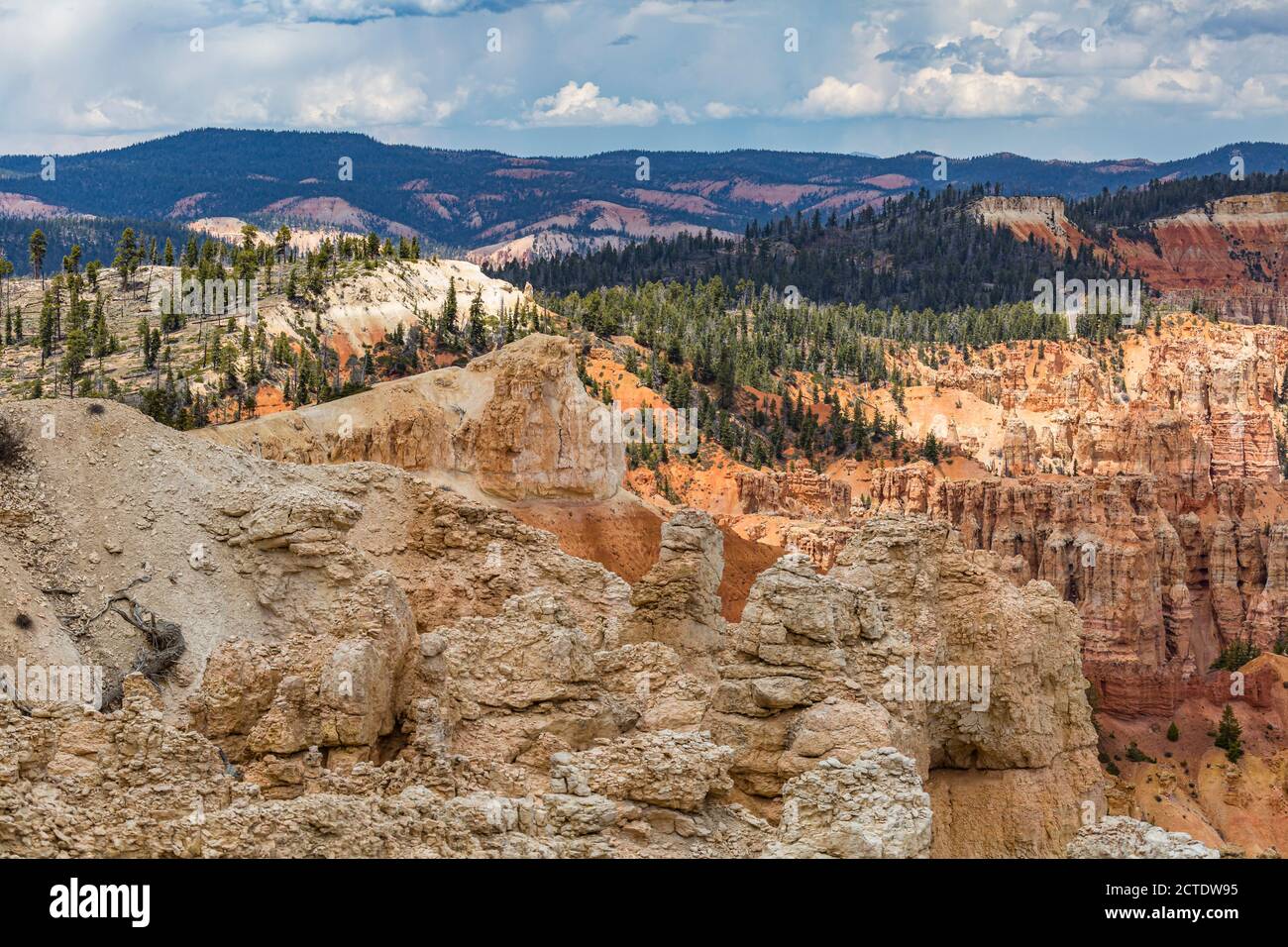 Rainbow Point Overlook in Bryce Canyon National Park, Utah Stock Photo ...