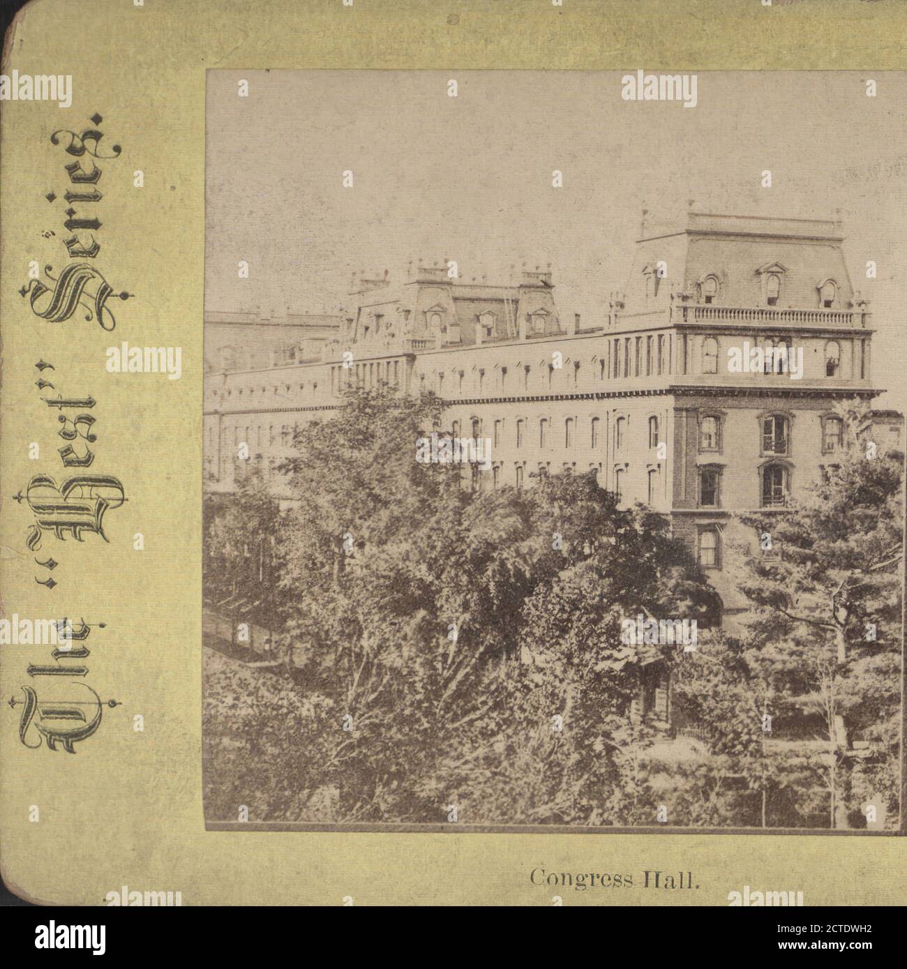 Congress Hall., 1865, New York (State), Saratoga Springs, Saratoga ...