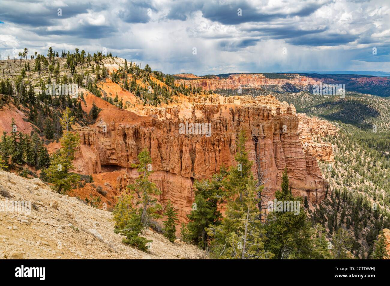 Rainbow Point Overlook in Bryce Canyon National Park, Utah Stock Photo ...
