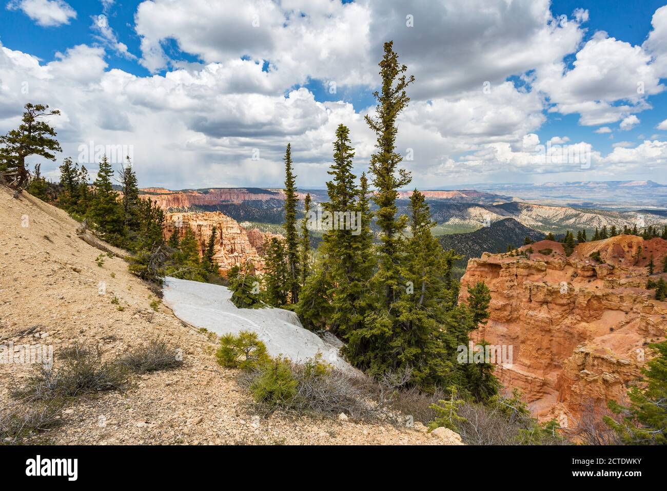Rainbow Point Overlook in Bryce Canyon National Park, Utah Stock Photo ...