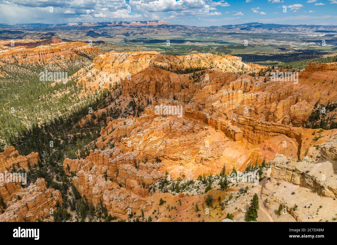 Brice Point Overlook in Bryce Canyon National Park, Utah Stock Photo ...