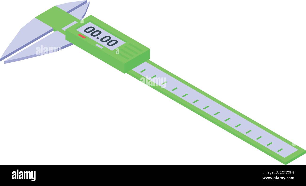 Digital caliper icon, isometric style Stock Vector Image & Art - Alamy