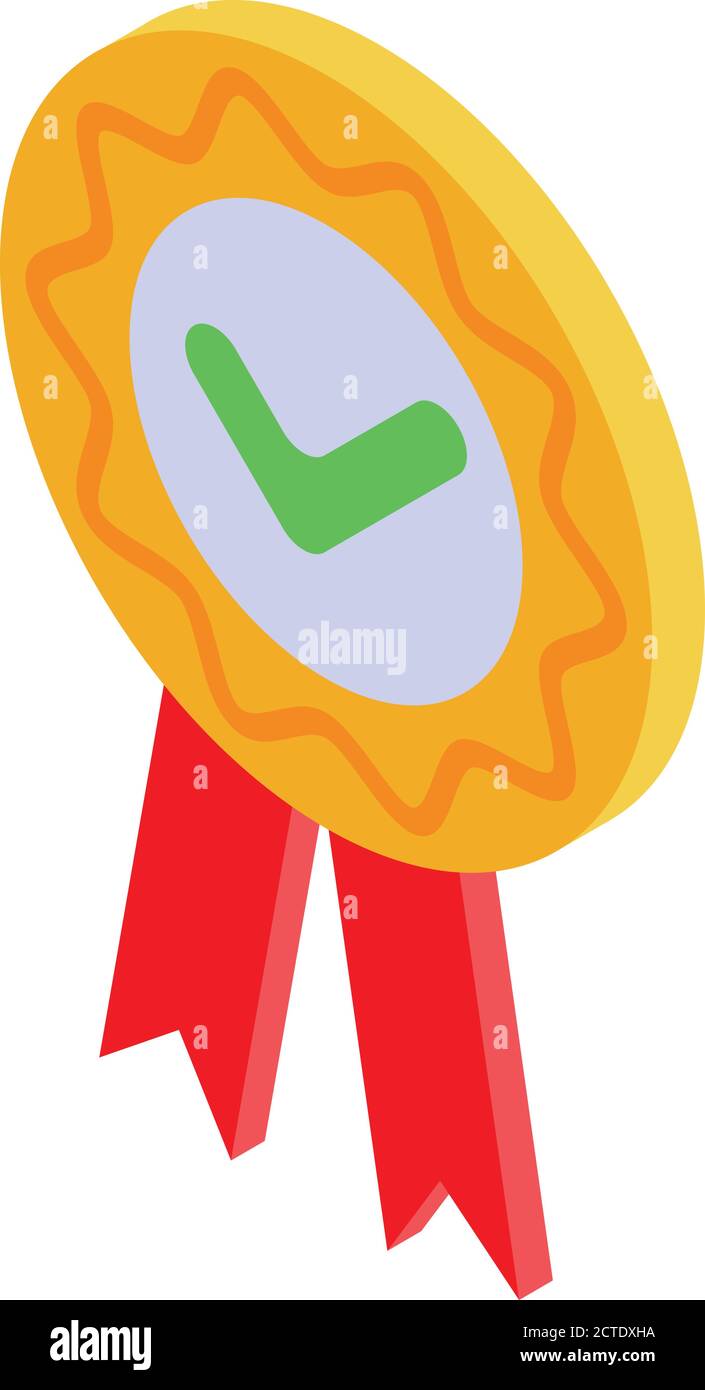 Quality assurance emblem icon, isometric style Stock Vector Image & Art ...
