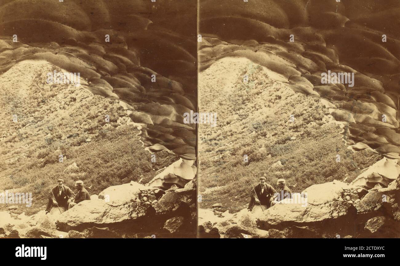 Interior of Snow Arch, Tuckerman's Ravine, Mt. Washington., Soule, John ...
