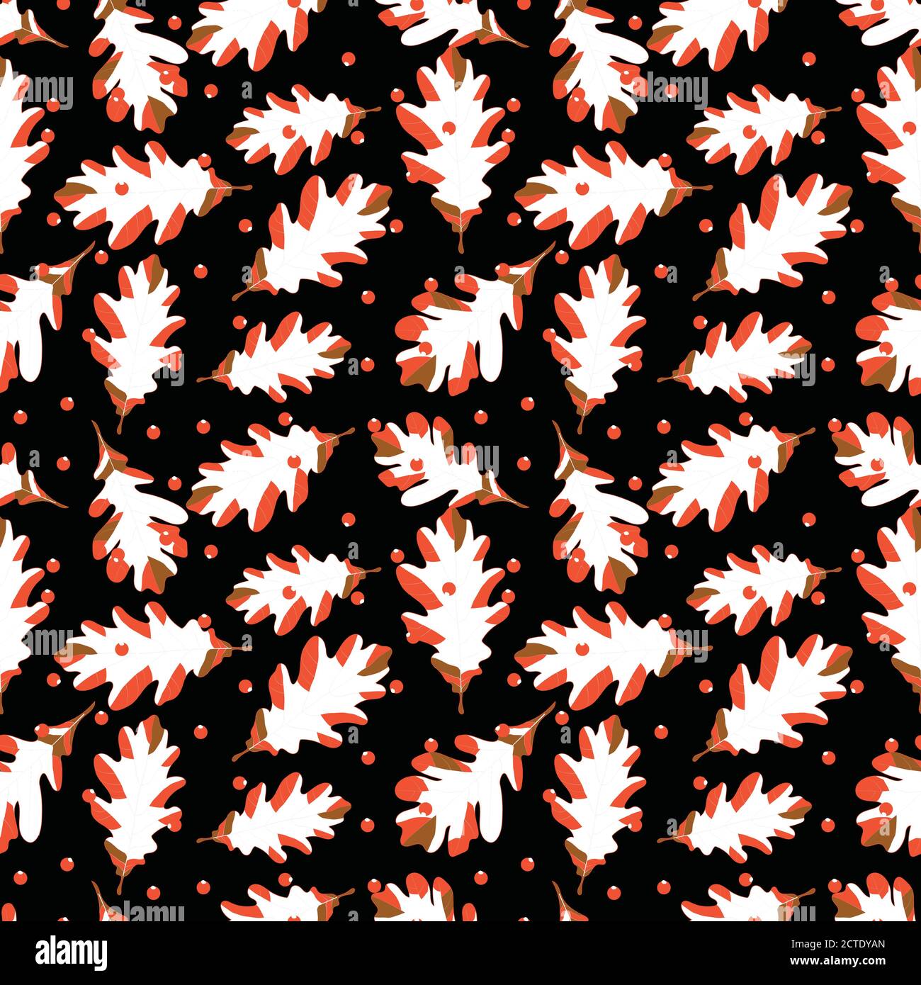 Beautiful oak leaves acorns Stock Vector Images - Alamy