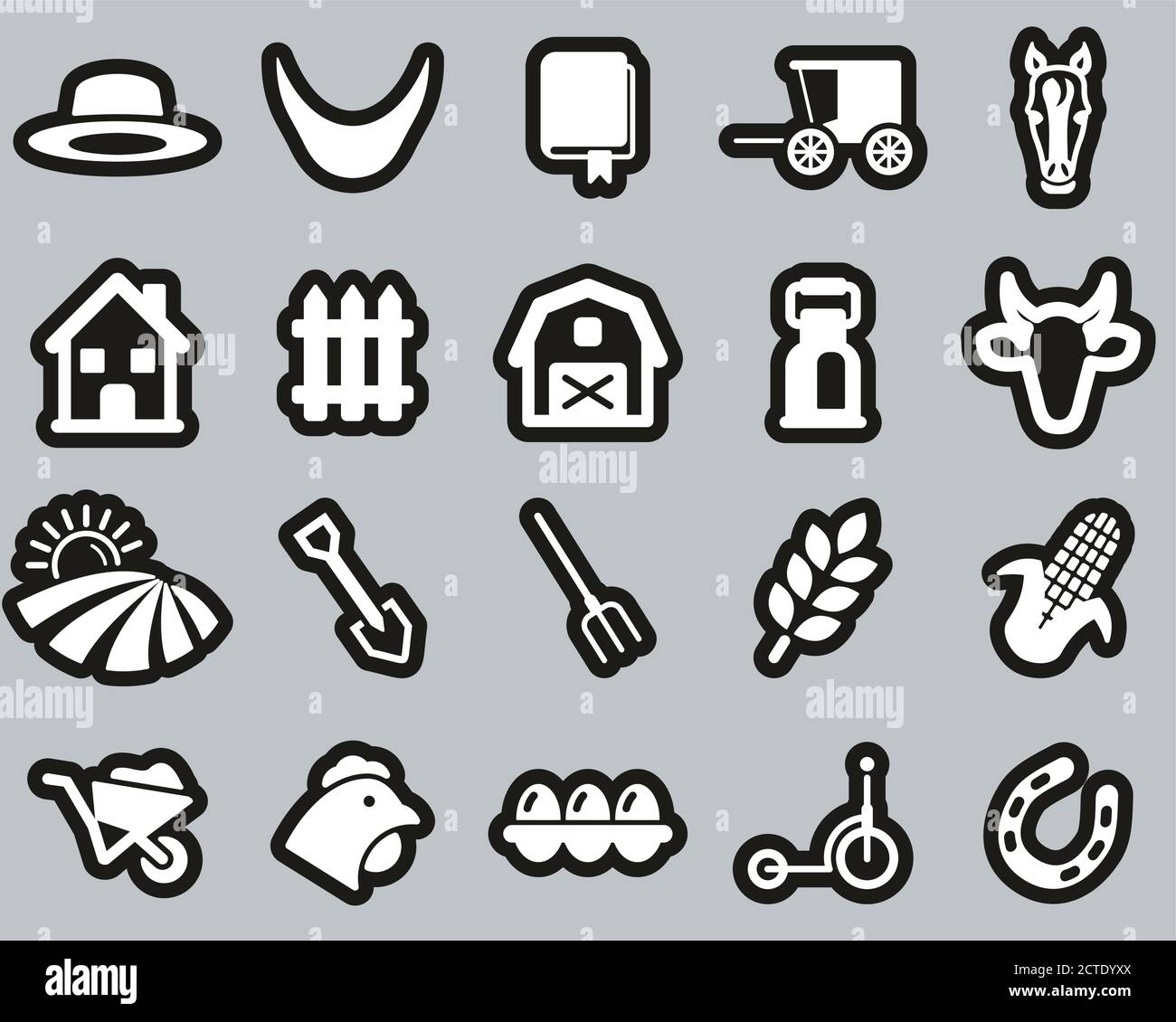 Amish country farm Stock Vector Images - Alamy